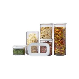 Mepal 5er Set Vorratsdosen Modula in wei&szlig; | Gr.: onesize