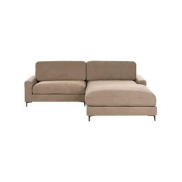 Beliani 3-Sitzer Sofa MALOY in Braun/Schwarz - (W) 272 x (H) 87 x (L) 189 cm linksseitig | Gr.: onesize