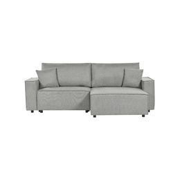 Beliani Ecksofa KARILA in Grau - (W) 250 x (H) 85 x (L) 150 cm linksseitig | Gr.: onesize