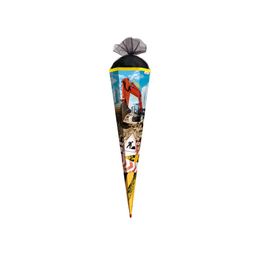 Roth Schult&uuml;te gro&szlig; Achtung Bagger 85 cm, Glanzfolie in Bunt | Gr.: onesize