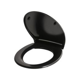 Beliani WC-Sitz PAPURI in Schwarz - (W) 37 x (H) 45 x (L) 45 cm | Gr.: onesize