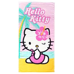 Hello Kitty Strandtuch Badetuch Handtuch 120 x 60 cm in rosa | Gr.: onesize