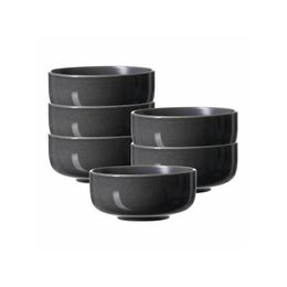 Ritzenhoff & Breker Ritzenhoff & Breker 6er Set M&uuml;slischalen Toledo &oslash; 14,5 cm dunkelgrau in dunkelgrau | Gr.: onesize