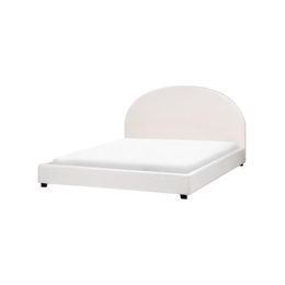 Beliani Doppelbett VAUCLUSE in Wei&szlig; - (W) 194 x (H) 112 x (L) 214 cm | Gr.: onesize