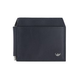 Golden Head Polo Geldb&ouml;rse RFID Schutz Leder 11 cm Geldscheinklammer in marineblau | Gr.: onesize