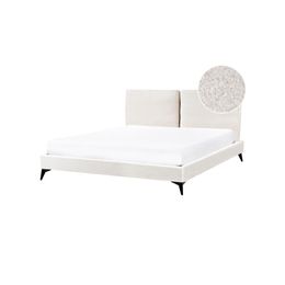 Beliani Doppelbett MELLE in Wei&szlig;/Schwarz - (W) 175 x (H) 98 x (L) 240 cm | Gr.: onesize