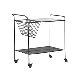 Beliani Servierwagen ALAMO in Schwarz - (W) 70 x (H) 70 x (L) 40 cm | Gr.: onesize