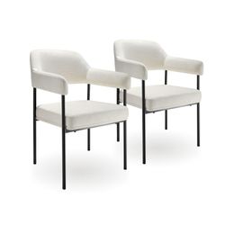 TecTake Armlehnstuhl gepolstert, durchgehende Lehne, 58 x 62 x 85 cm | Gr.: onesize