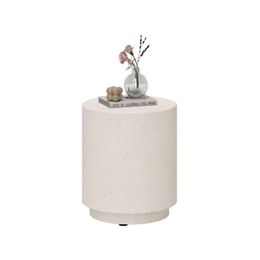 HOMCOM Beistelltisch in Cremewei&szlig; 37L x 37B x 43H cm | Gr.: onesize