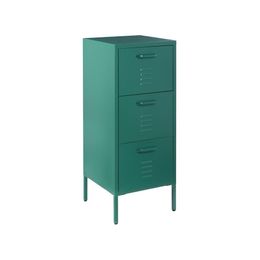 Beliani B&uuml;roschrank WOSTOK in Gr&uuml;n - (W) 43 x (H) 103 x (L) 40 cm | Gr.: onesize