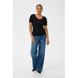Kaffe T-Shirt kurzarm KAamy Slim fit in Black Deep | Gr.: S