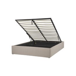Beliani Doppelbett DINAN in Braun - (W) 147 x (H) 31 x (L) 214 cm | Gr.: onesize