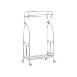 Beliani Handtuchst&auml;nder LINARES in Wei&szlig; - (W) 49 x (H) 91 x (L) 33 cm | Gr.: onesize