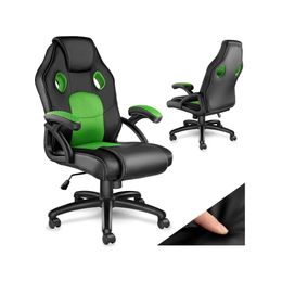 TecTake B&uuml;rostuhl, ergonomische Form, Kunstlederbezug mit Mesh-Gewebe | Gr.: onesize