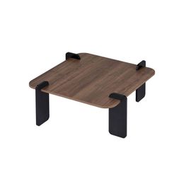 CALICOSY Couchtisch ORME in Walnuss - (W)90 x (H)35 x (L)90 cm | Gr.: onesize