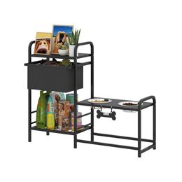 PawHut Erh&ouml;hter Hundenapf Schwarz | Gr.: onesize