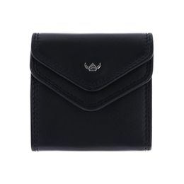 Golden Head Polo Geldb&ouml;rse Leder 8 cm in schwarz | Gr.: onesize