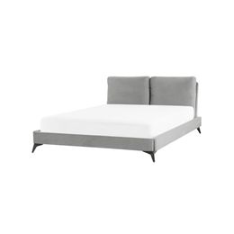Beliani Doppelbett MELLE in Grau/Schwarz - (W) 176 x (H) 98 x (L) 233 cm | Gr.: onesize