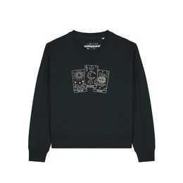 Watapparel Sweatshirt 'Tarot Set ' Damen Gr&ouml;&szlig;e XL hellgelb / schwarz