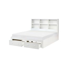 Beliani Doppelbett TARARE in Wei&szlig; - (W) 184 x (H) 125 x (L) 220 cm | Gr.: onesize