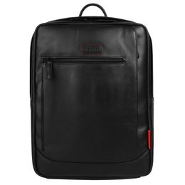 Bugatti Rucksack CLARK echt Leder in schwarz | Gr.: onesize