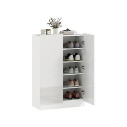 HOMCOM Schuhschrank-72L x 34,5B x 103H cm-Wei&szlig; | Gr.: onesize