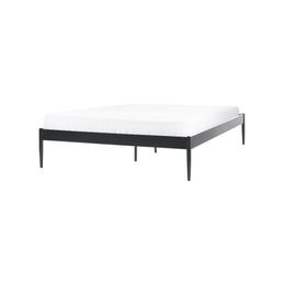 Beliani Doppelbett VAURS in Schwarz - (W) 167 x (H) 38 x (L) 206 cm | Gr.: onesize