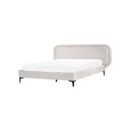 Beliani Doppelbett SUZETTE in Grau - (W) 208 x (H) 98 x (L) 212 cm | Gr.: onesize
