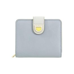 DuDu Skyline Geldb&ouml;rse RFID Schutz Leder 11 cm in cloud grey | Gr.: onesize