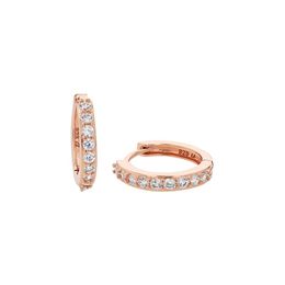 Amor Creolen Silber 925, ros&eacute;vergoldet in Ros&eacute;gold | Gr.: onesize