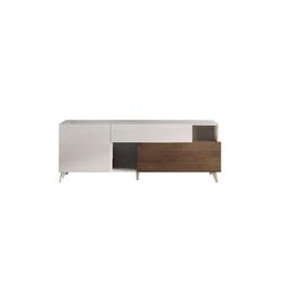 CALICOSY TV-M&ouml;bel MONACO in Wei&szlig;er - (W)181 x (H)67 x (L)43 cm | Gr.: onesize