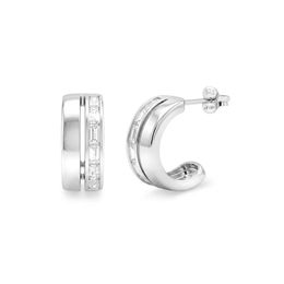 Tom Tailor Creolen Silber 925, rhodiniert in Silber | Gr.: onesize