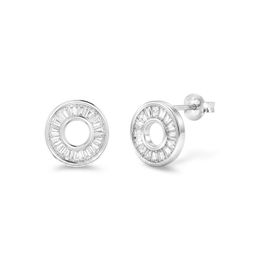 Tom Tailor Ohrstecker Silber 925, rhodiniert in Silber | Gr.: onesize