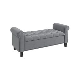 HOMCOM Polsterbank in Grau 126L x 48,5B x 57H cm | Gr.: onesize