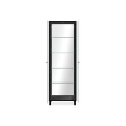 CALICOSY Vitrine ALBI in Schwarz - (W)62 x (H)189 x (L)33 cm | Gr.: onesize