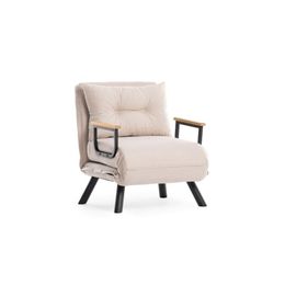 CALICOSY Schlafsessel SANDO in Ecru - (W)67 x (H)41 x (L)50 cm | Gr.: onesize