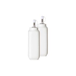 Ritzenhoff & Breker Ritzenhoff & Breker 2er Set Essig + &Ouml;l Flaschen Bianco 9,5 cm wei&szlig; in wei&szlig; | Gr.: onesize