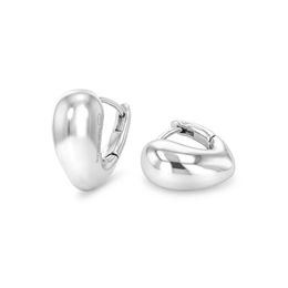 Tom Tailor Creolen Edelstahl in Silber | Gr.: onesize