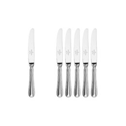 Villeroy & Boch Villeroy & Boch 6er Set Tafelmesser Kreuzband Septfontaines 225 mm silber in silber | Gr.: onesize
