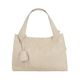 CLUTY Shopper echt Leder in beige | Gr.: onesize