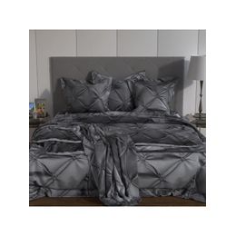 Intirilife Bettbezug Kissenbezug - Bettw&auml;sche in GRAU | Gr.: onesize