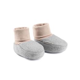 Hofbrucker Baby Wollwalk Schuhe Elias in Grau Melange | Gr.: onesize