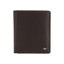 Golden Head Polo Geldb&ouml;rse RFID Schutz Leder 13 cm in dunkelbraun | Gr.: onesize