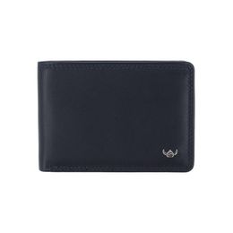 Golden Head Polo Geldb&ouml;rse RFID Schutz Leder 22 cm in marineblau | Gr.: onesize