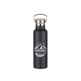 Butlers Isolierflasche WANDERLUST in Schwarz | Gr.: onesize