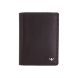Golden Head Polo Geldb&ouml;rse RFID Schutz Leder 12 cm in dunkelbraun | Gr.: onesize