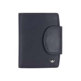 Golden Head Polo Geldb&ouml;rse RFID Schutz Leder 12.5 cm in marineblau | Gr.: onesize