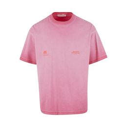 Damen T-Shirt "Another Cotton Lab Another Signature Washed Oversized Tshirt", rosa, Gr. S, ANOTHER COTTON LAB, bedruckt, 100% Baumwolle, Shirts