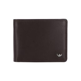 Golden Head Polo Geldb&ouml;rse RFID Schutz Leder 11 cm in dunkelbraun | Gr.: onesize