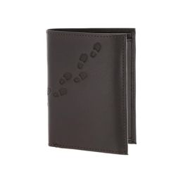 Oxmox Leather Geldb&ouml;rse RFID Schutz Leder 13 cm in braun-footsteps 2.0 | Gr.: onesize